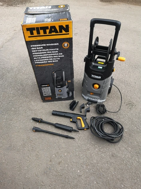 Titan Ttb2200prw 2200w 150bar Electric Pressure Washer Boxed £89 50